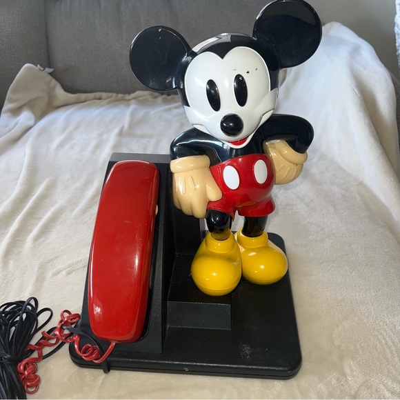 Disney | Office | Vintage Walt Disney Mickey Mouse Touch Button Corded ...